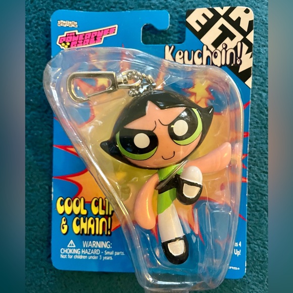 Toys | Vintage Rare Nib Powerpuff Girls Buttercup Keychain Cartoon ...
